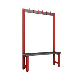 Pure Adult 1200W Single Sided Cloakroom Bench with Polymer Slats ...