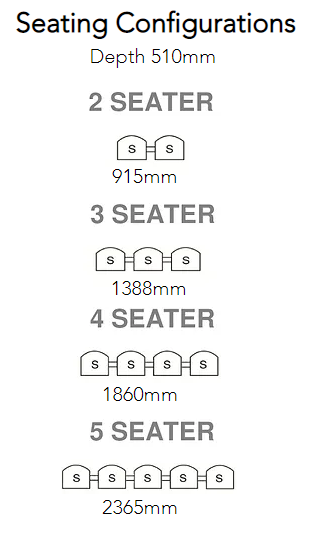 Elwood Fixed Beam Seating Unit | Premium Waiting Room Seating