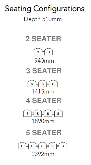 Chester Fixed Beam Seating Unit | Comfortable Waiting Room Seating